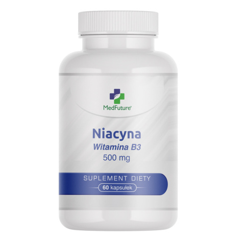 Niacyna (witamina B3) - 500 mg - 60 kapsułek - Medfuture - sklep ...
